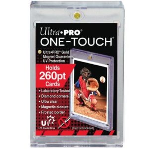 5 ultra pro 260pt magnetic one touch holders - 5 individually sealed 260 pt magnetic holders 84733