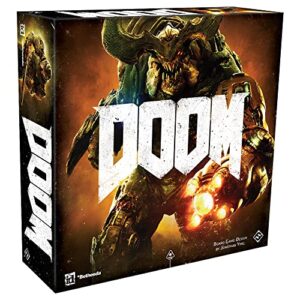 doom the board game (2nd edition) - sci-fi combat strategy game based on the video game for kids & adults, ages 14+, 2-5 players, 90 minute playtime, made by fantasy flight games