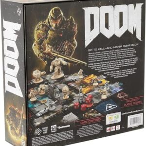 Doom The Board Game (2nd Edition) - Sci-Fi Combat Strategy Game Based on the Video Game for Kids & Adults, Ages 14+, 2-5 Players, 90 Minute Playtime, Made by Fantasy Flight Games