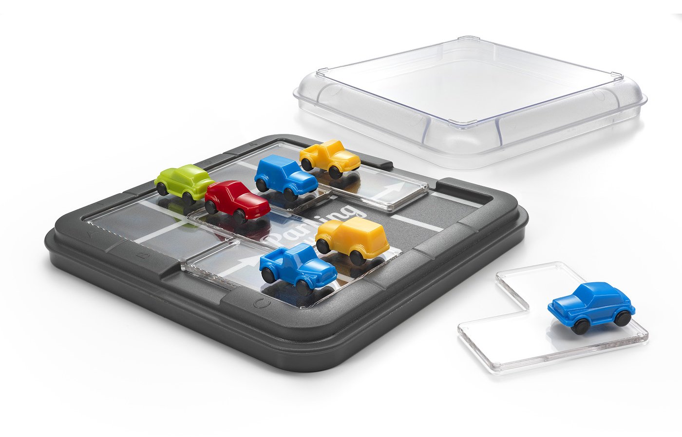 SmartGames Parking Puzzler Cognitive Skill-Building Travel Game with Portable Case featuring 60 Challenges for Ages 7 - Adult