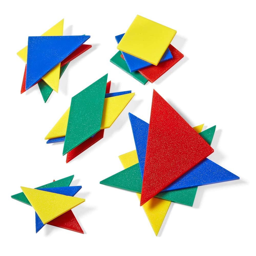 ETA hand2mind Small Plastic Tangrams, Set of 4