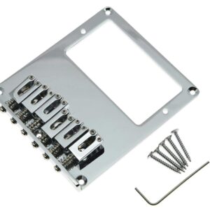 KAISH Tele Bridge Tele Humbucker Guitar Bridge for Telecaster/Tele Guitar Chrome