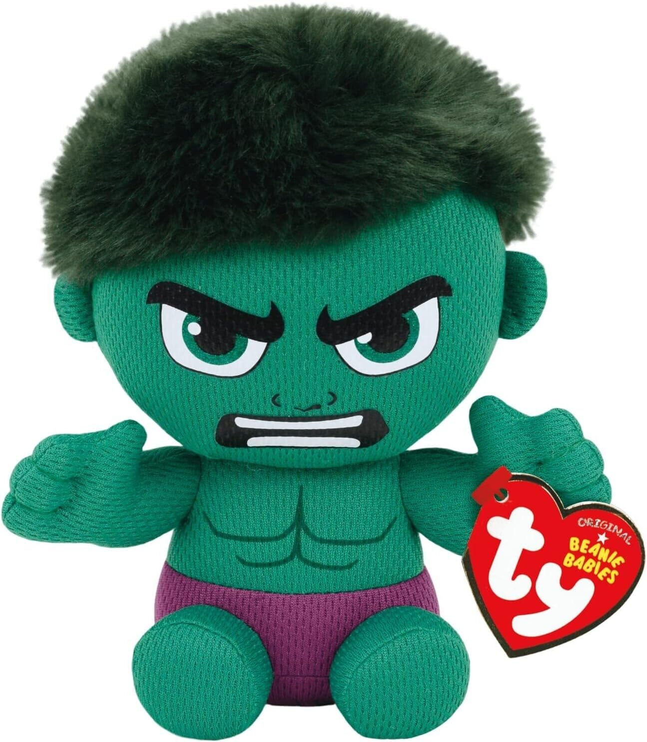 Ty Incredible Hulk Plush, Green/Purple, Regular