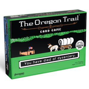 Pressman The Oregon Trail Card Game - Cooperative Gameplay Based on The Classic Computer Game, Ages 12 and Up, 2-6 Players