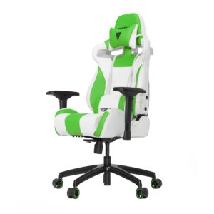 vertagear s-line sl4000 racing series gaming chair - white/green (rev. 2)