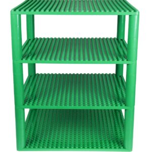 Strictly Briks Compatible with Lego Classic Big Briks Stackable Baseplates, Large Pegs for Ages 3 and Up, 100% Compatible with All Major Brands, Green, 1 Piece, 13.75" x 16.25" Inches