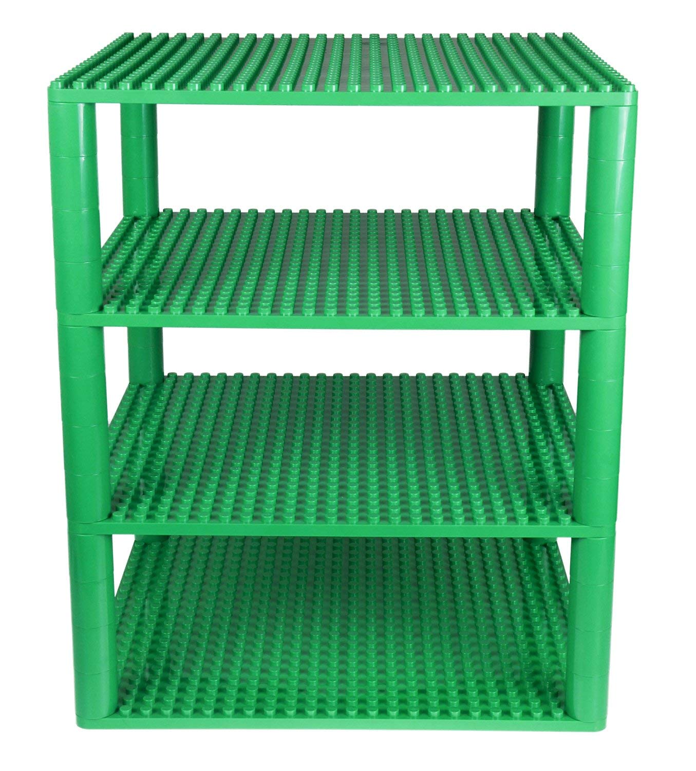 Strictly Briks Compatible with Lego Classic Big Briks Stackable Baseplates, Large Pegs for Ages 3 and Up, 100% Compatible with All Major Brands, Green, 1 Piece, 13.75" x 16.25" Inches