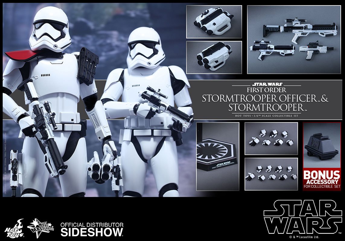 Hot Toys HT902604 1:6 Scale First Order Storm Trooper Officer and Twin Set Star Wars The Force Awakens Figure