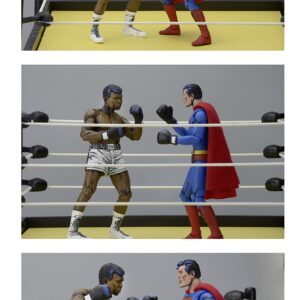 NECA DC Comics Superman vs Muhammad Ali Special Edition Action Figure (2 Pack), 7", multi-colored