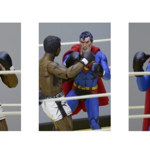 NECA DC Comics Superman vs Muhammad Ali Special Edition Action Figure (2 Pack), 7", multi-colored