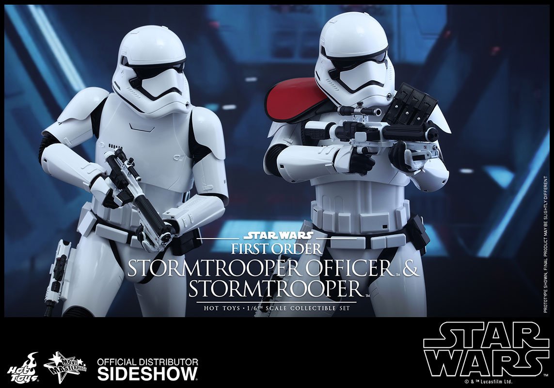 Hot Toys HT902604 1:6 Scale First Order Storm Trooper Officer and Twin Set Star Wars The Force Awakens Figure