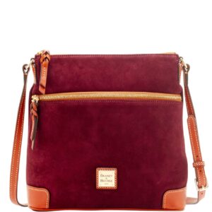 dooney & bourke handbag, suede crossbody - wine