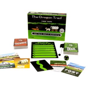 Pressman The Oregon Trail Card Game - Cooperative Gameplay Based on The Classic Computer Game, Ages 12 and Up, 2-6 Players