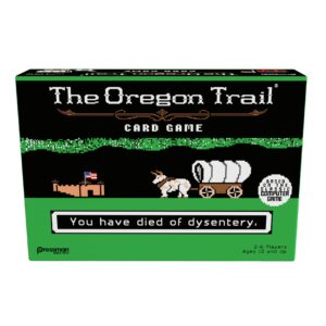 Pressman The Oregon Trail Card Game - Cooperative Gameplay Based on The Classic Computer Game, Ages 12 and Up, 2-6 Players