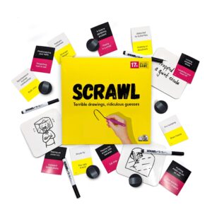 scrawl: the adult party game where innocent doodles turn dirty (packaging may vary)