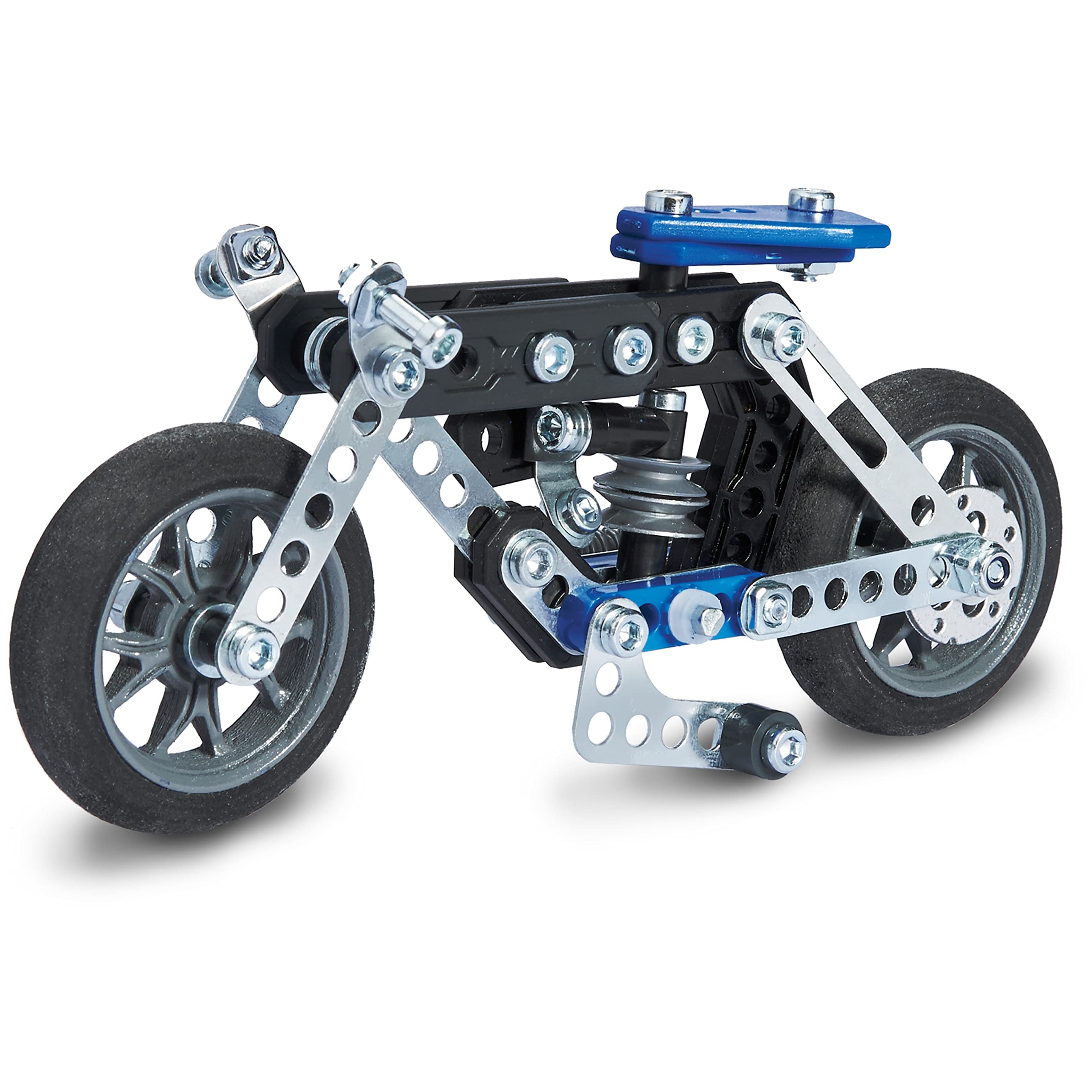 Meccano Erector, 5 in 1 Model Building Set - Motorcycles, 174 Pieces, for Ages 8 and up, STEM Construction Education Toy