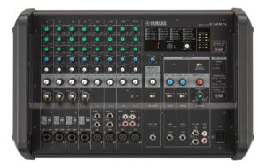 yamaha emx5 12-input stereo powered mixer w/ dsp effects , black