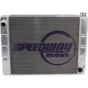 speedway motors chevrolet sbc/bbc universal lightweight aluminum radiator, 31 inch width, premium performance with maximum cooling, easy installation to any build