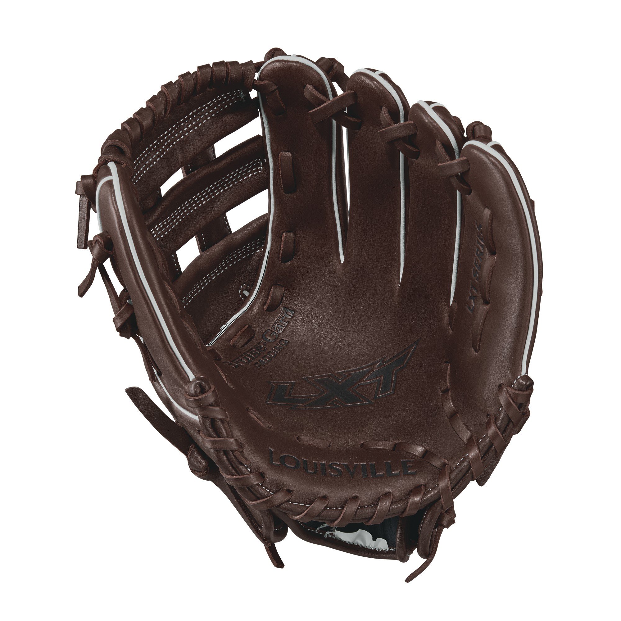 Louisville Slugger LXT Infield Softball Gloves, Left Hand, 11.75", Dark Brown/White