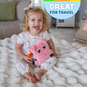 Buckle Toys - Boink Pig - Learning Activity - Develop Fine Motor Skills and Problem Solving - Sensory Toddler Travel Toy