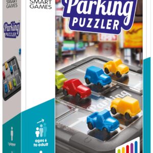 SmartGames Parking Puzzler Cognitive Skill-Building Travel Game with Portable Case featuring 60 Challenges for Ages 7 - Adult