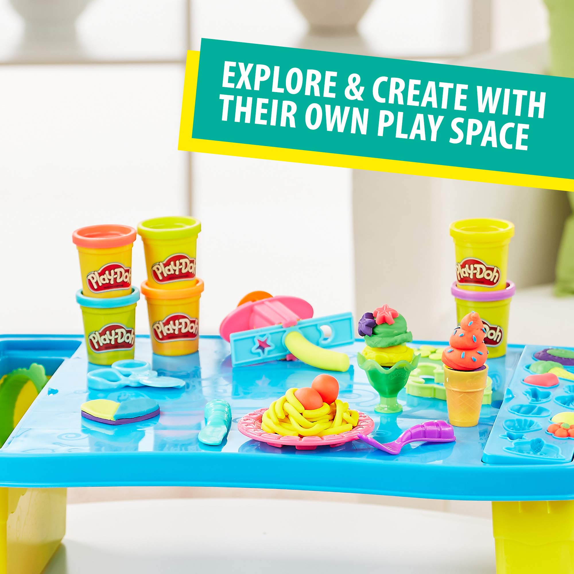 Play-Doh Play 'n Store Table, Arts & Crafts, Activity Table, Ages 3 and up (Amazon Exclusive)