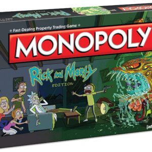 Monopoly Rick and Morty Board Game | Based on the hit Adult Swim series Rick & Morty | Offically Licensed Rick Morty Merchandise | Themed Classic Monopoly Game