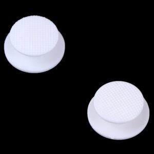 gametown 2 pcs analog joystick stick button controller cap thumbstick for psp 2000 3000 2004 3004 slim & lite (white)