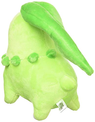 Sanei Pokemon All Star Collection PP40 Chikorita 6" Stuffed Plush, Green