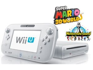 wii u deluxe set 32gb white limited edition with super mario 3d world and nintendo land (renewed)