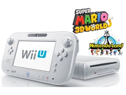 Wii U Deluxe Set 32GB White Limited Edition with Super Mario 3D World and Nintendo Land (Renewed)