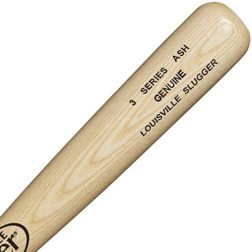 Louisville Slugger Genuine Series 3 Ash Mix Baseball Bat, 31 inch/28 oz, Black/Natural