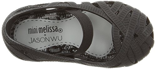 Mini Melissa Baby-Girl's Jean + Jason WU Ballet Flat, Black, 5 Regular US Toddler