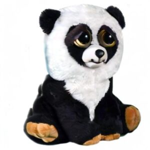 Feisty Pets Black Belt Bobby Plush Stuffed Panda That Turns Feisty with a Squeeze