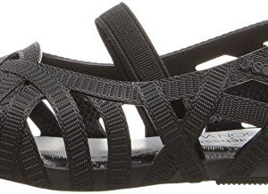 Mini Melissa Baby-Girl's Jean + Jason WU Ballet Flat, Black, 5 Regular US Toddler