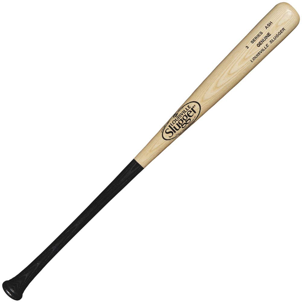 Louisville Slugger Genuine Series 3 Ash Mix Baseball Bat, 31 inch/28 oz, Black/Natural