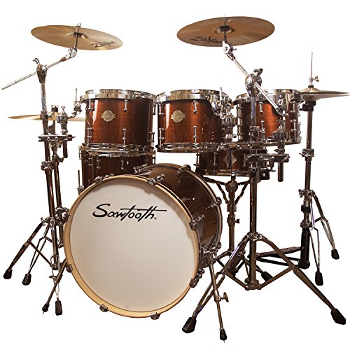 Sawtooth Command Series 7-Piece Drum Set Shell Pack, Red Streak