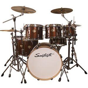 sawtooth command series 7-piece drum set shell pack, red streak