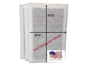 fast-shipped-filters 3 pack 20x25 replacement filter pads compatible with dynamic air cleaner 20x25 refill white