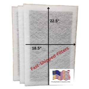 Fast-Shipped-Filters 3 Pack 20x25 Replacement Filter Pads Compatible with Dynamic Air Cleaner 20x25 Refill White