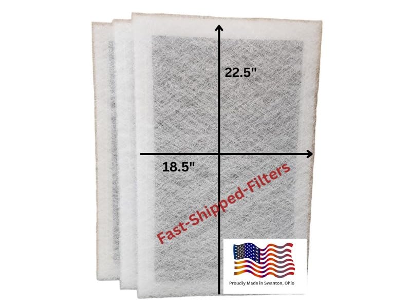 Fast-Shipped-Filters 3 Pack 20x25 Replacement Filter Pads Compatible with Dynamic Air Cleaner 20x25 Refill White