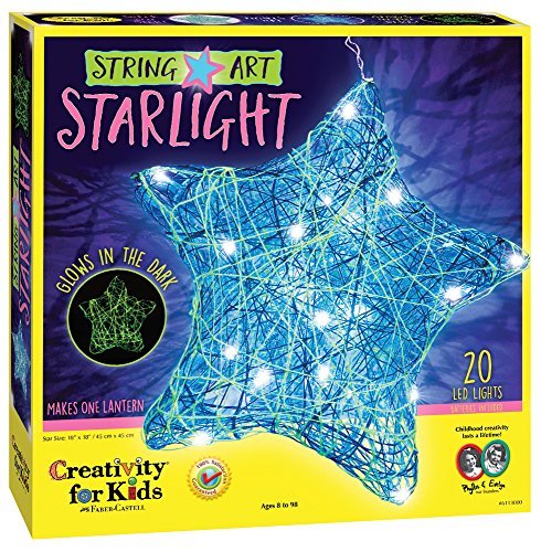 Creativity for Kids String Art Star Light Craft Kit - Create a DIY String Art Star Lantern - Projects for Kids