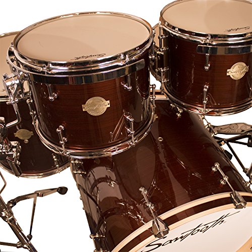 Sawtooth Command Series 7-Piece Drum Set Shell Pack, Red Streak