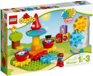 lego duplo my first carousel 10845 educational toy, large building blocks