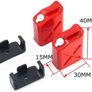 LAFEINA 2 PCS 1/10 Scale RC Crawler Accessory Mini Fuel Tank for 1:10 RC Rock Crawler Truck D90 SCX10 TRX4