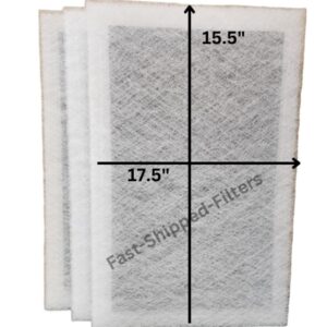 Fast-Shipped-Filters 3 Pack 20 x 20 x 1 Micro Power Guard Air Cleaner Replacement Filter Pads White (Actual filter size is 18.5 x 17.5)