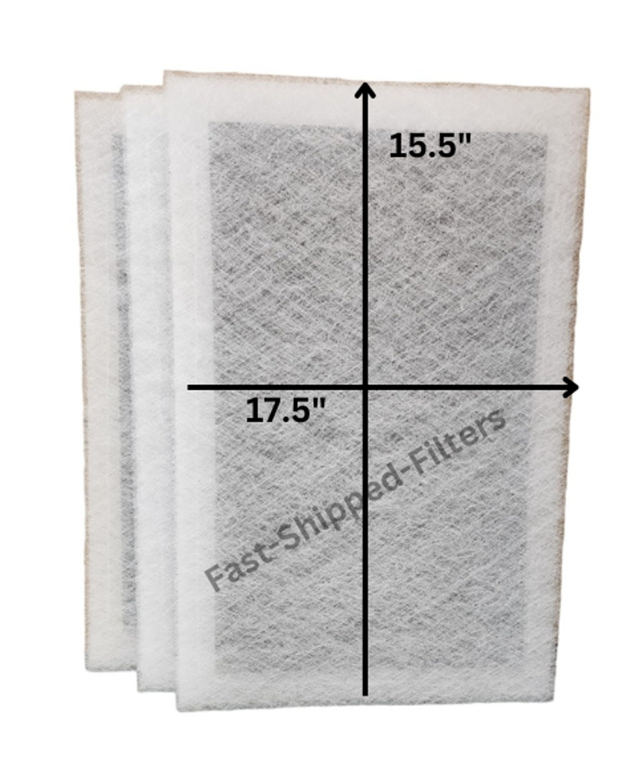 Fast-Shipped-Filters 3 Pack 20 x 20 x 1 Micro Power Guard Air Cleaner Replacement Filter Pads White (Actual filter size is 18.5 x 17.5)