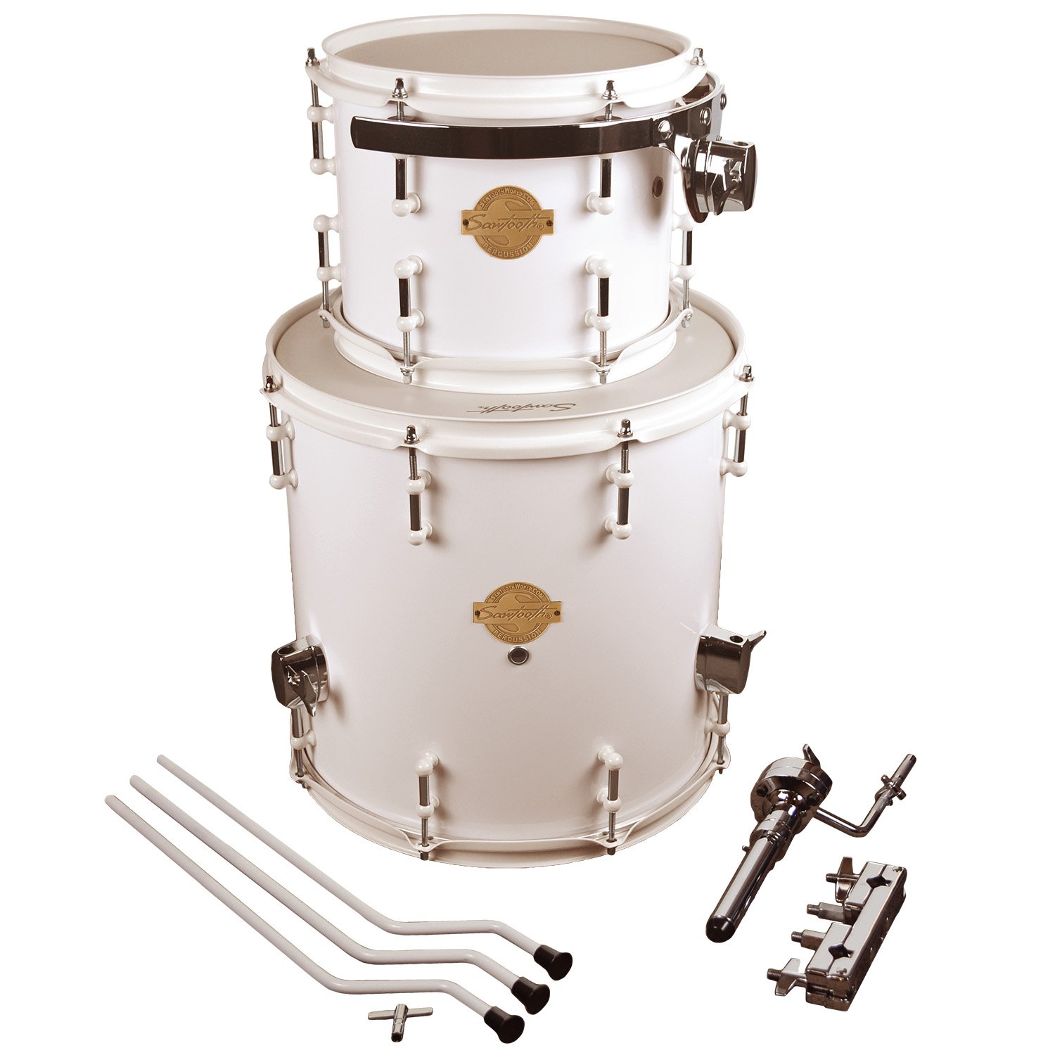 Sawtooth Command Series Extension Tom Pack - Includes: 8" Tom & 14" Floor Tom, White