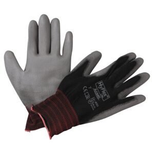 ansell 11-600-7-bk hyflex lite gloves, size 7, black/gray (pack of 12)