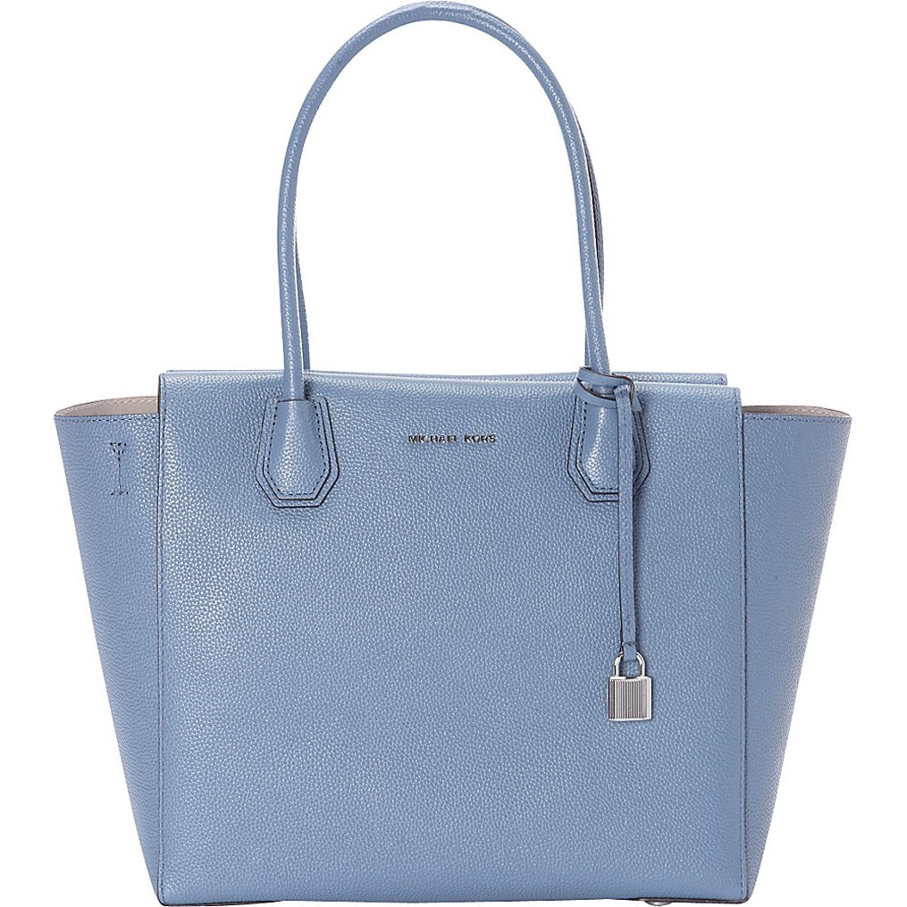 Michael Kors Studio Mercer Large Leather Satchel (Denim)